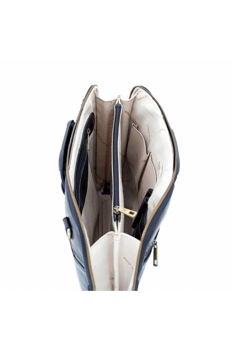 Servieta barbati tip mapa din piele naturala vachetta, S161 Culoare Negru